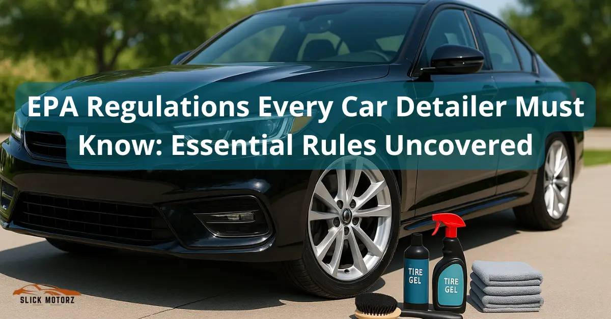 EPA Regulations Every Car Detailer Must Know: Essential Rules