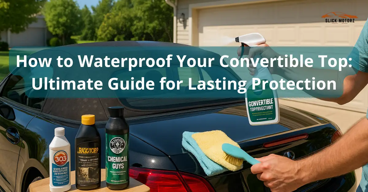 How To Waterproof Your Convertible Top: Ultimate Guide