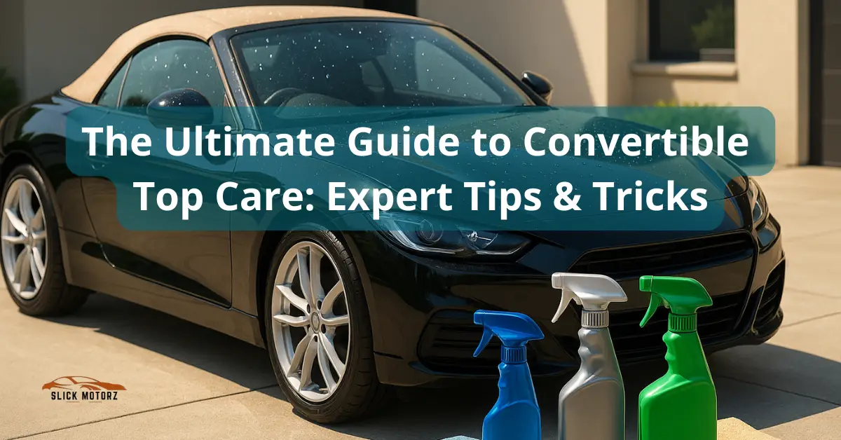 Guide To Convertible Top Care – Clean & Protect Like A Pro
